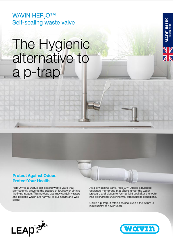 Wavin HepvO: Self-sealing Waste Valve for Waterless Drainage — LEAP ...
