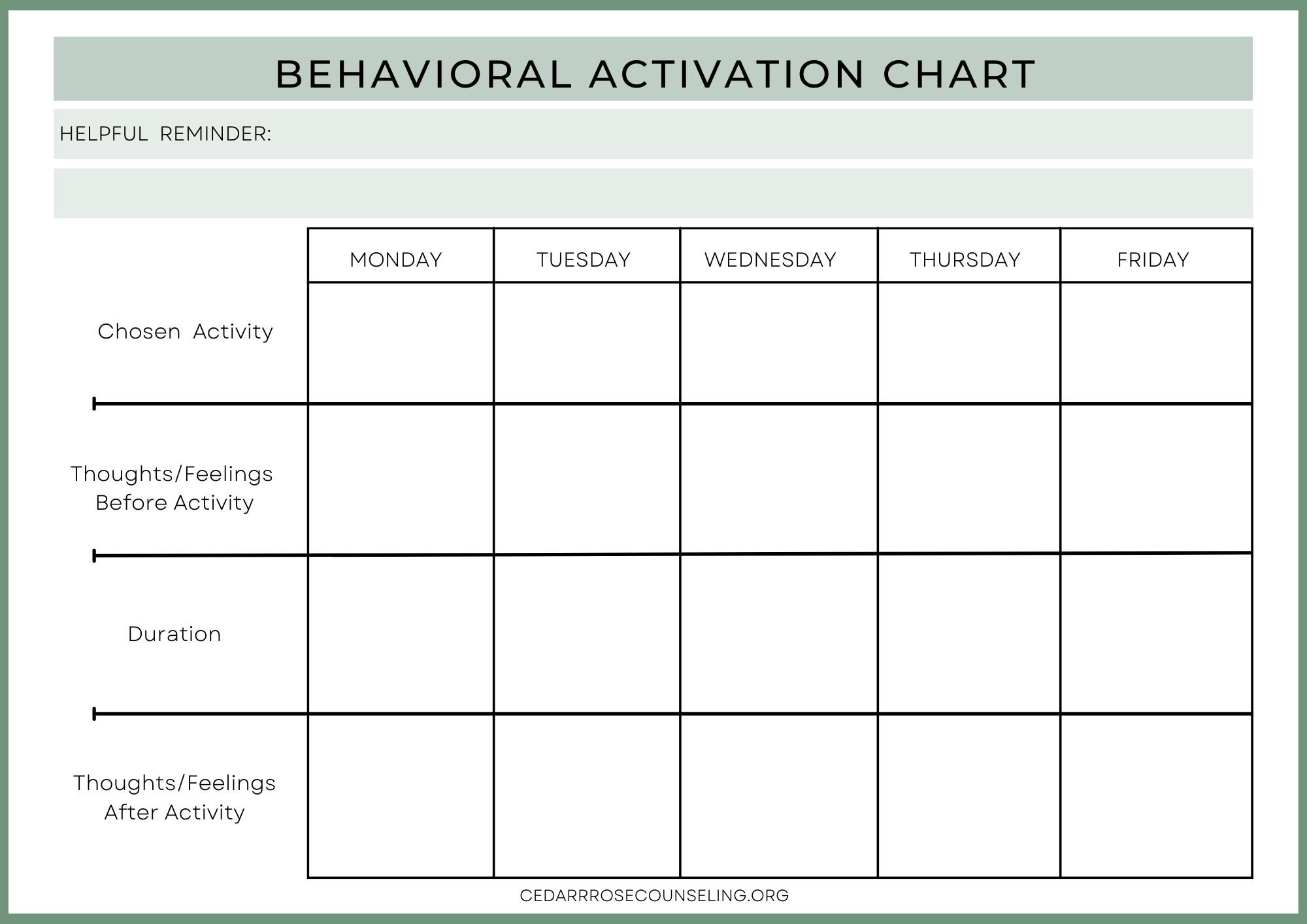 Coping Skills For Depression — Cedar Rose Counseling & WellnessAnxiety ...