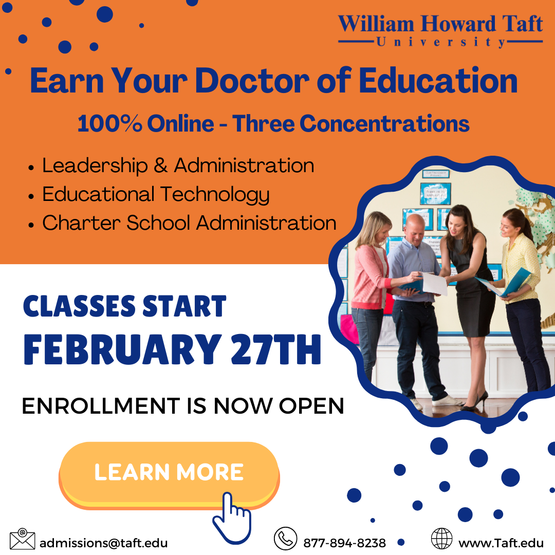 Online Doctor of Education (EdD) | William Howard Taft University