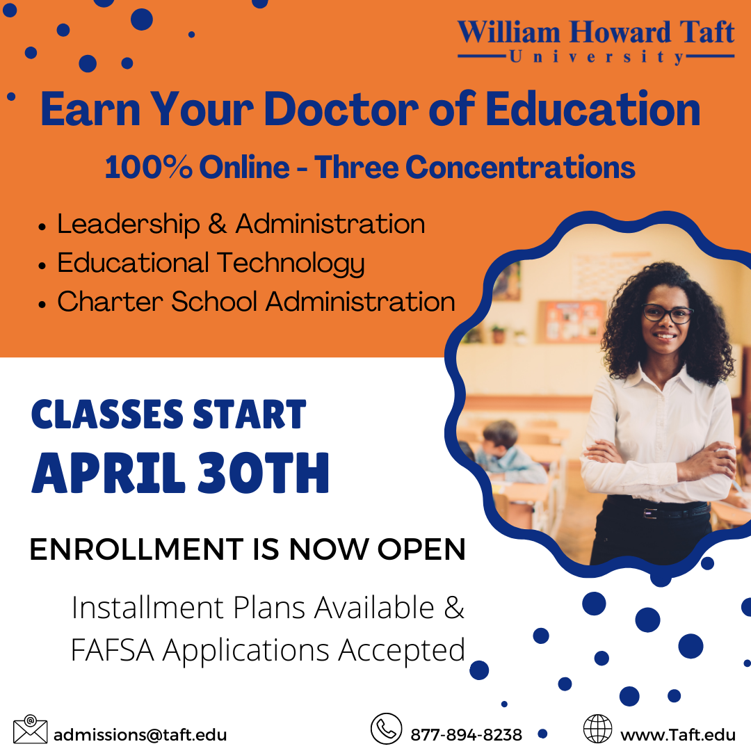Online Doctor of Education (EdD) | William Howard Taft University