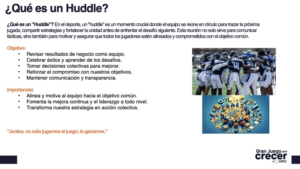 Qué es un Huddle — Cultura HPC