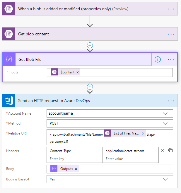 Add an Attachment in Azure Dev Ops using MS Flow — Fidelity Factory