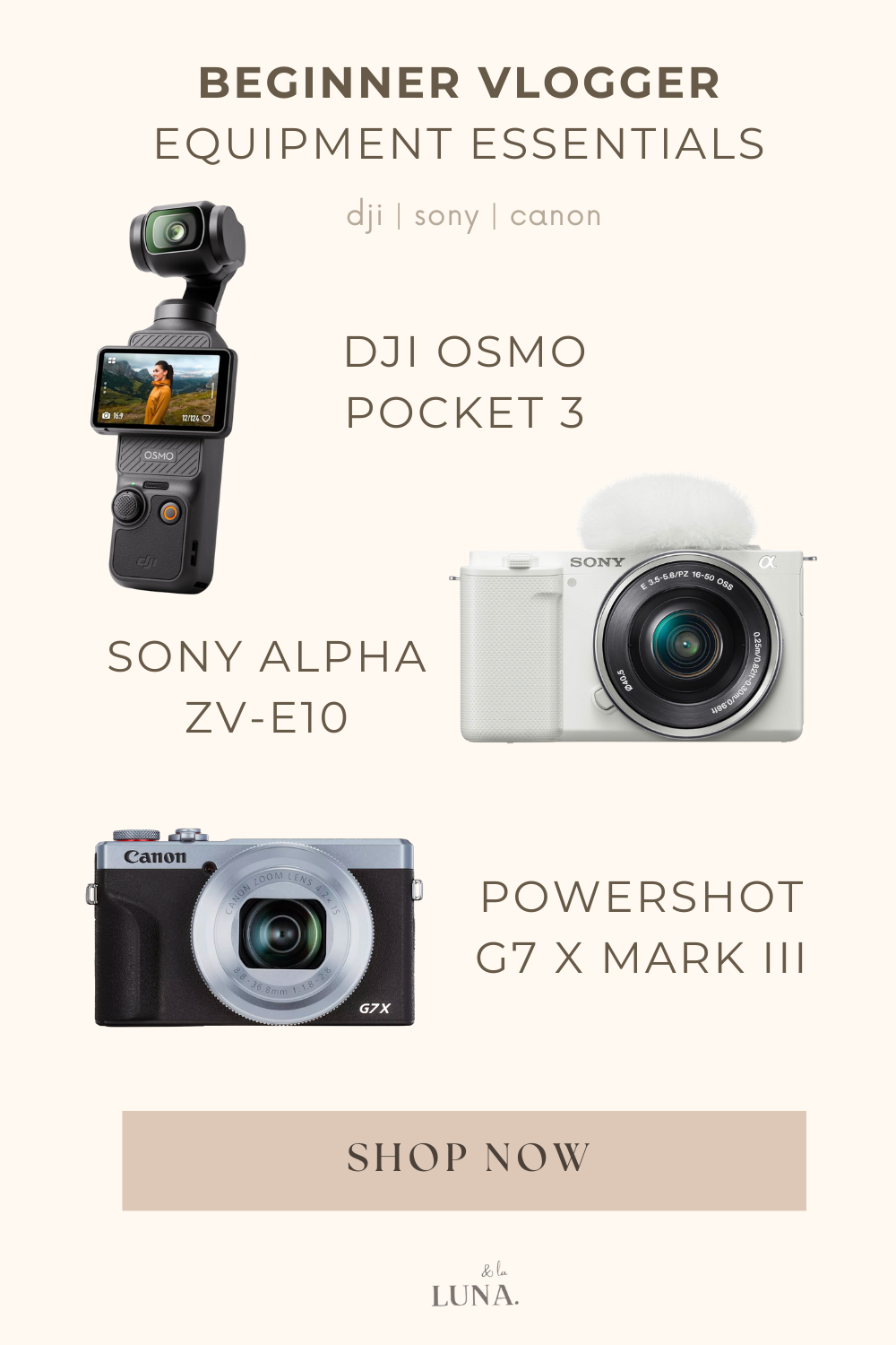 beginner vlogger — &laluna.