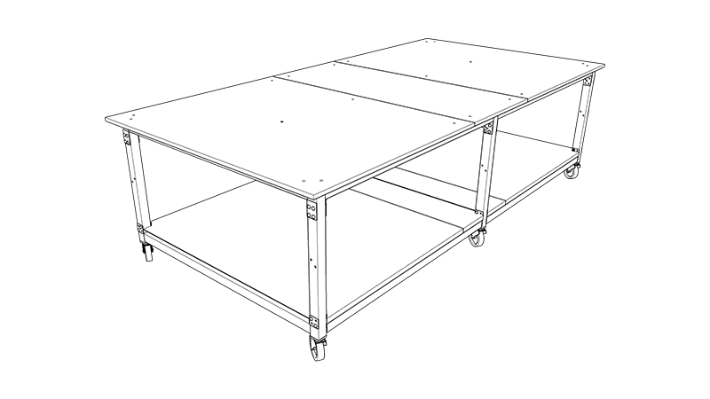 Large Format Commercial Production Tables — Stål Timber