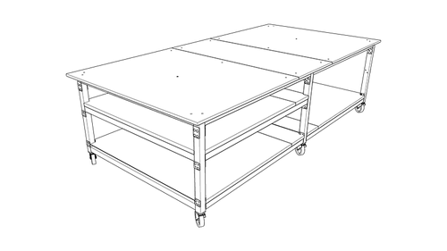 Large Format Commercial Production Tables — Stål Timber
