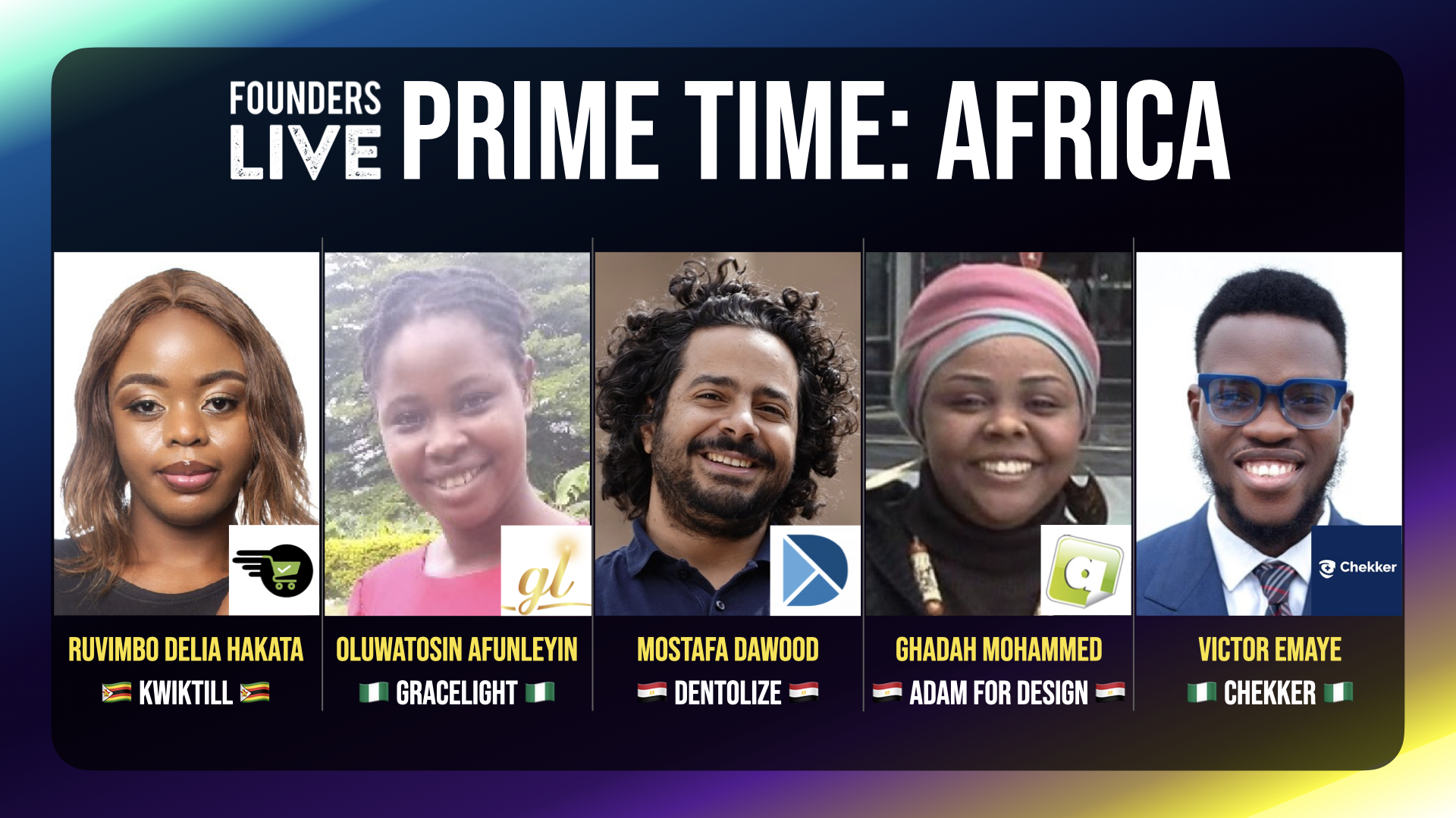 Founders Live Prime Time 2023: Africa — Founders Live