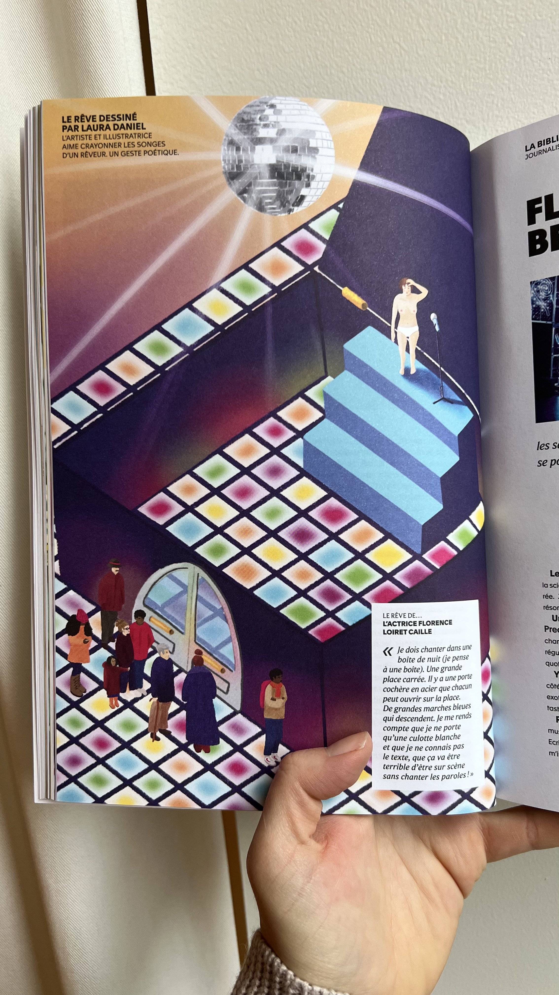 Beau Magazine - rubrique dessin de rêve — Laura Daniel - Illustrations