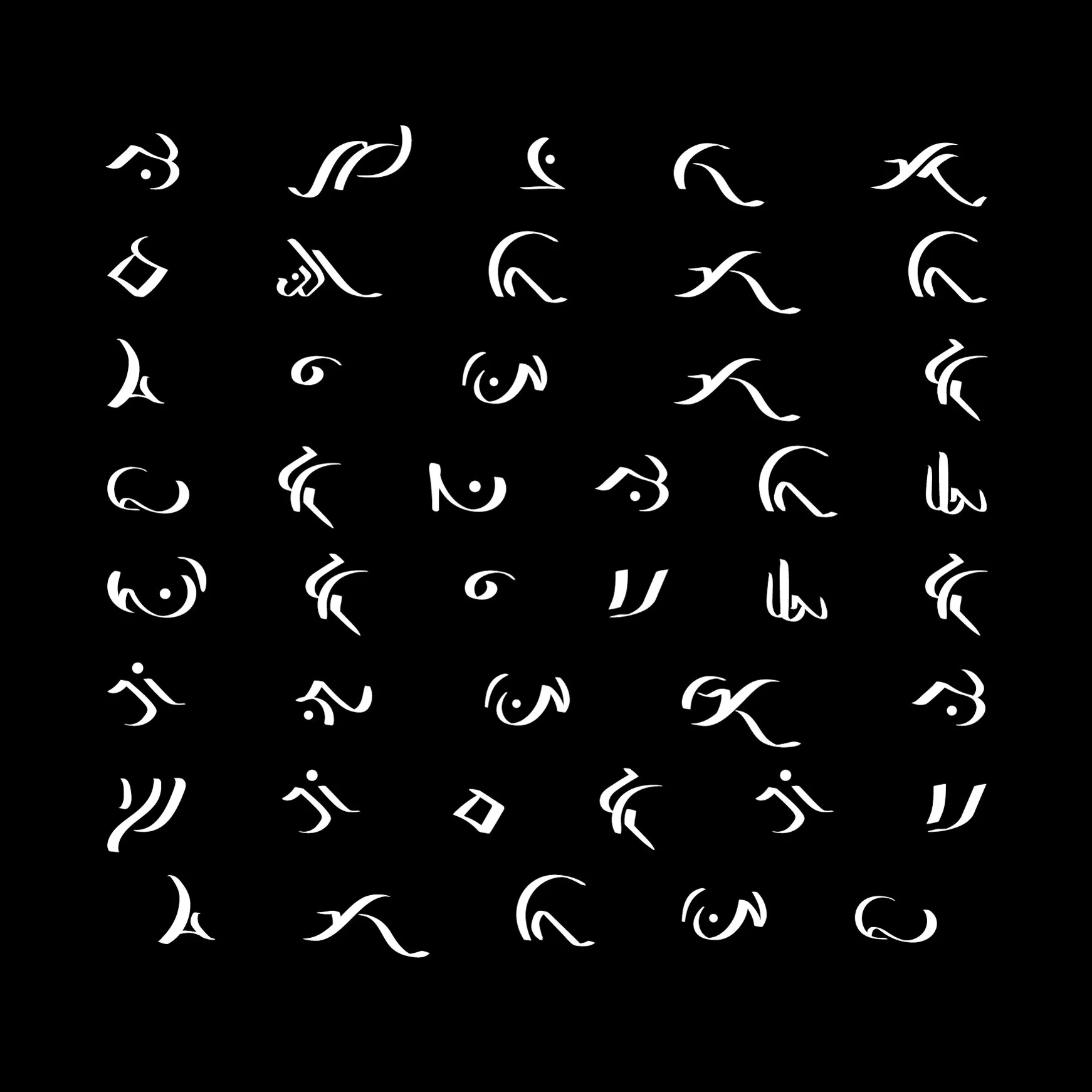 Predator Language Alphabet