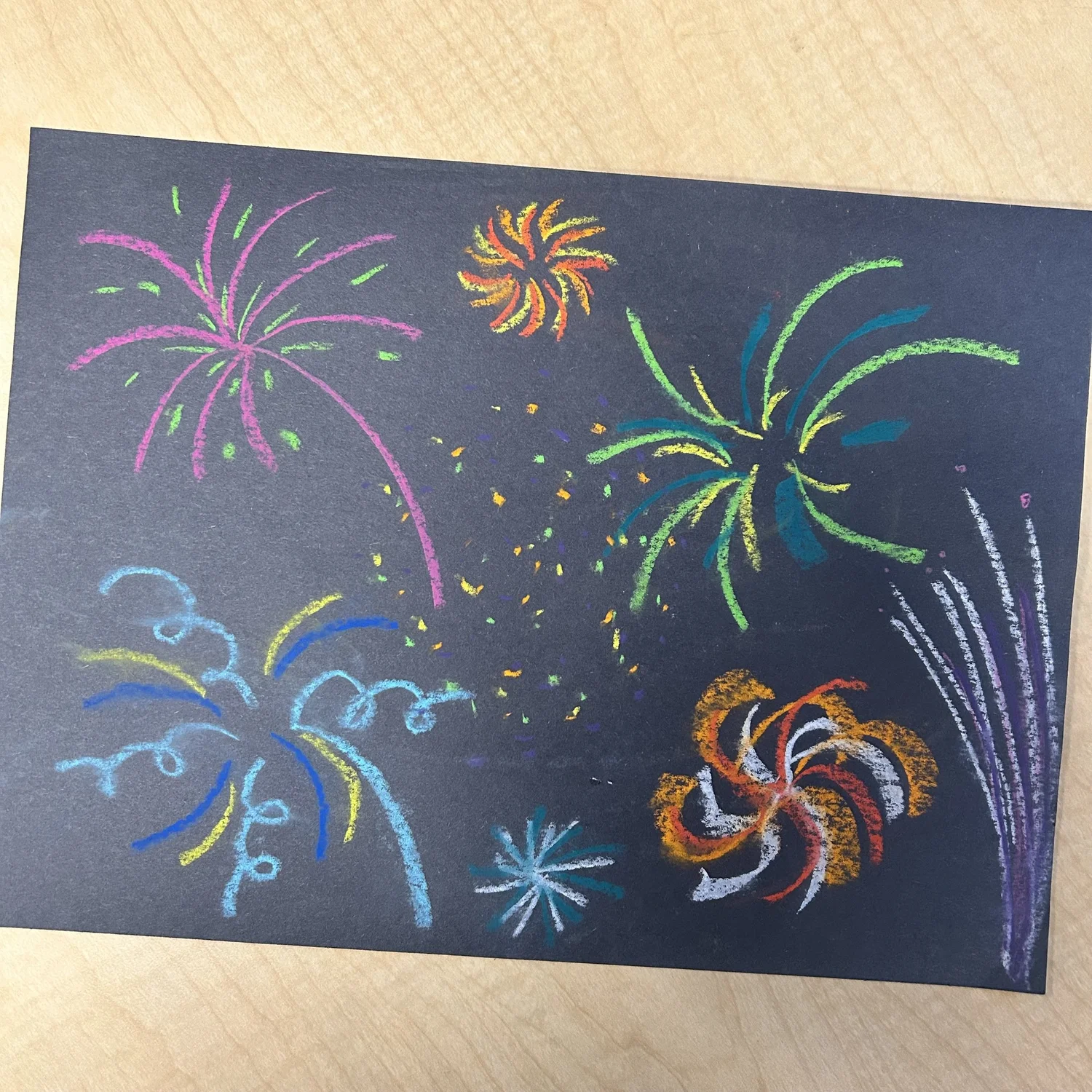 New Year’s Eve Fireworks Art Project — Mme Marissa