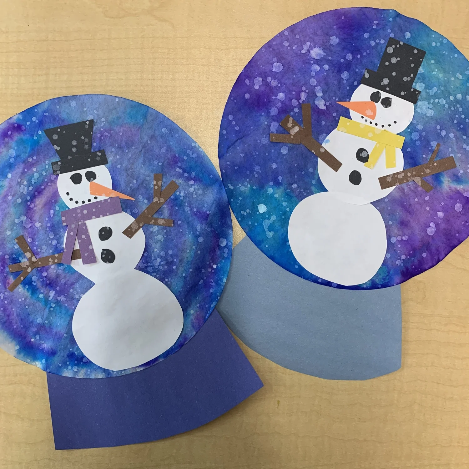 Snowman Snow Globe Art Project — Mme Marissa