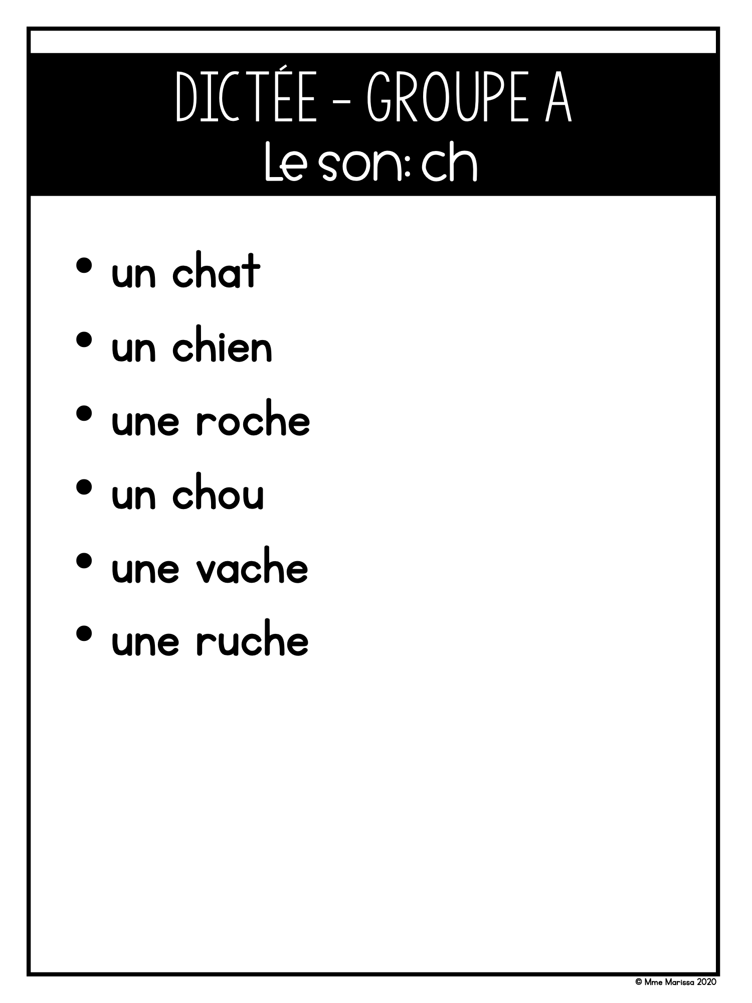My Weekly Dictée Program in 2/3 — Mme Marissa