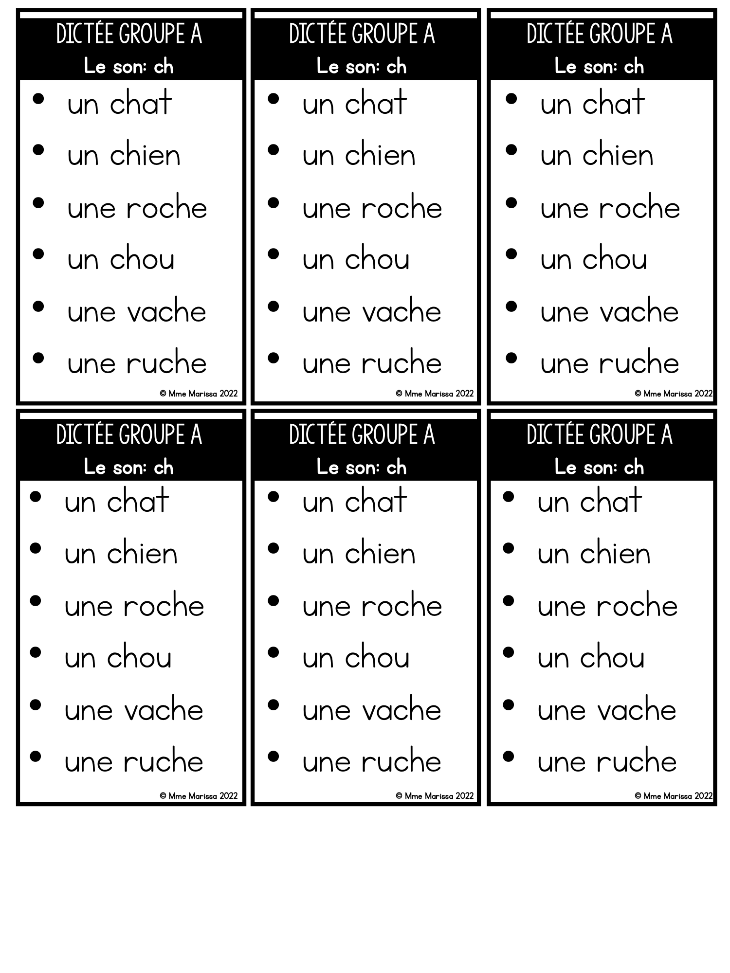 My Weekly Dictée Program in 2/3 — Mme Marissa