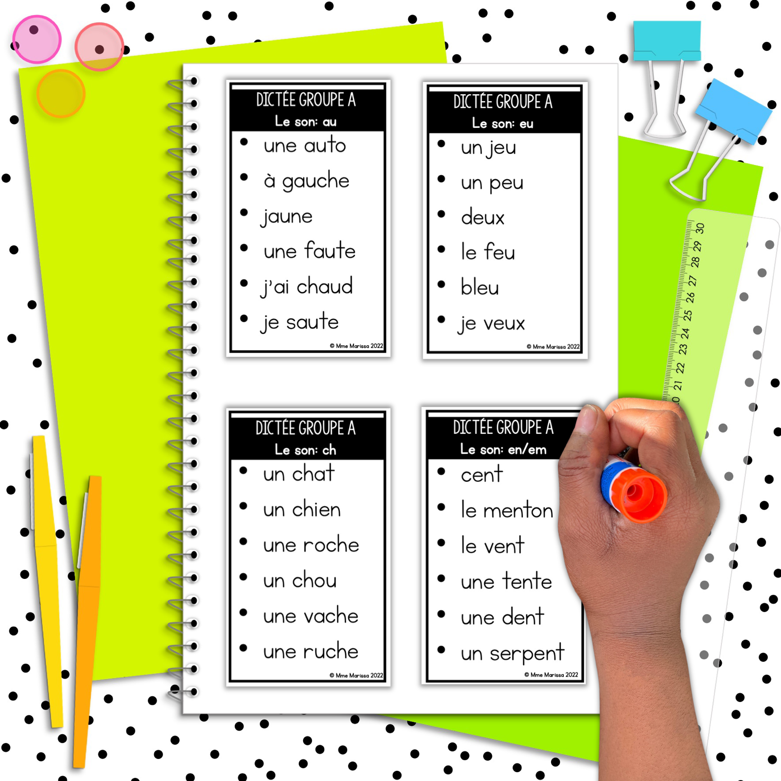 My Weekly Dictée Program in 2/3 — Mme Marissa