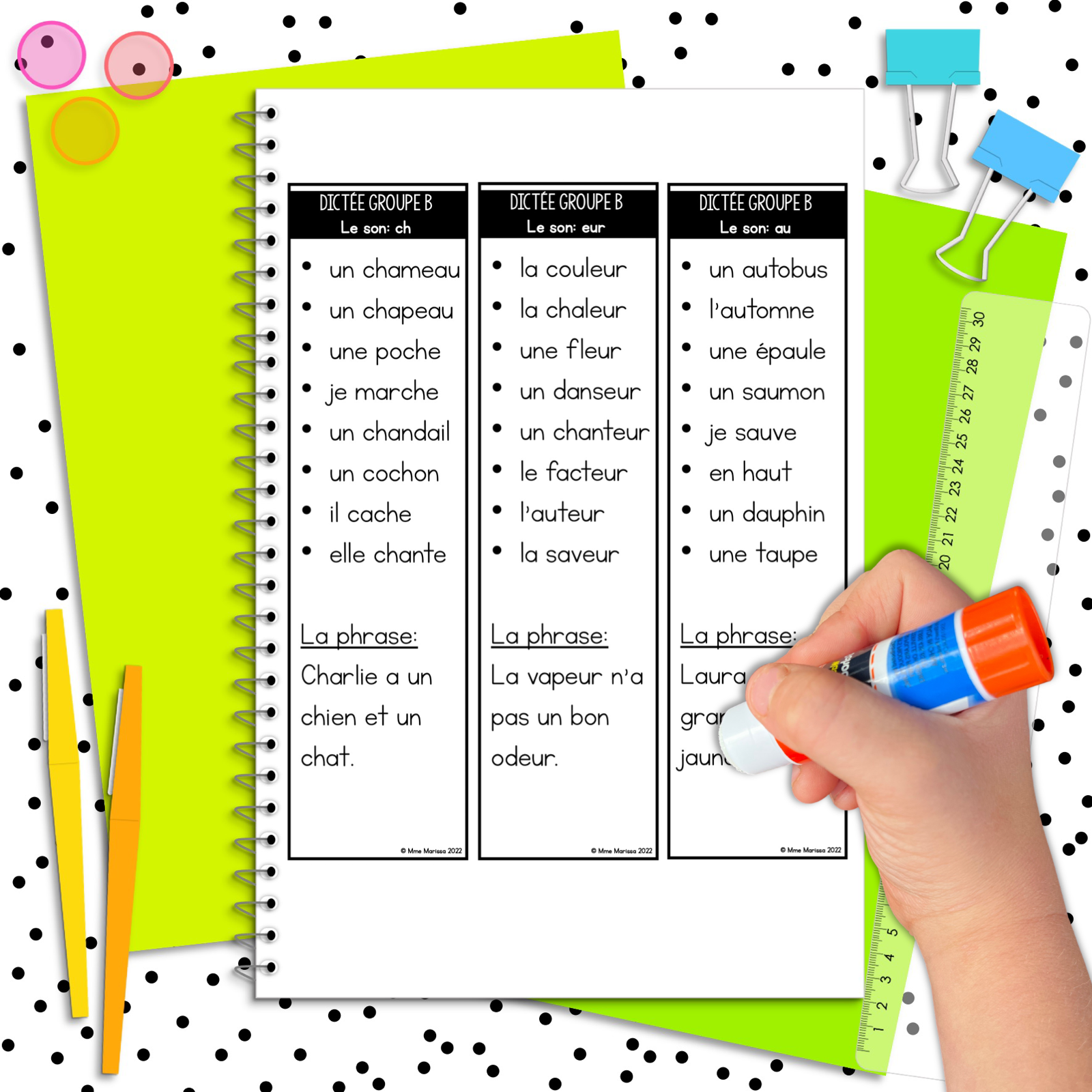 My Weekly Dictée Program in 2/3 — Mme Marissa