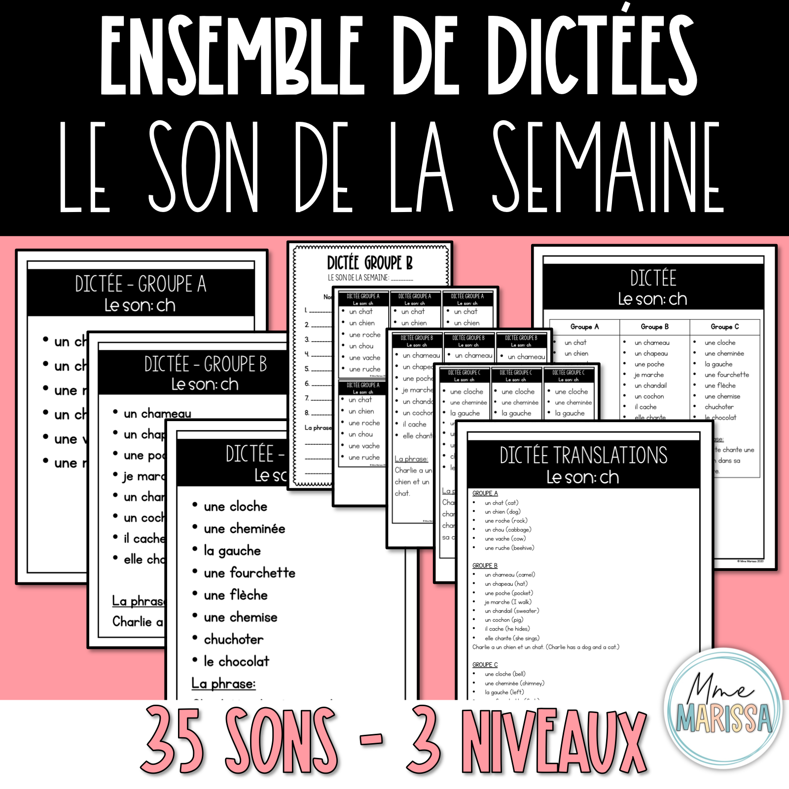 My Weekly Dictée Program in 2/3 — Mme Marissa