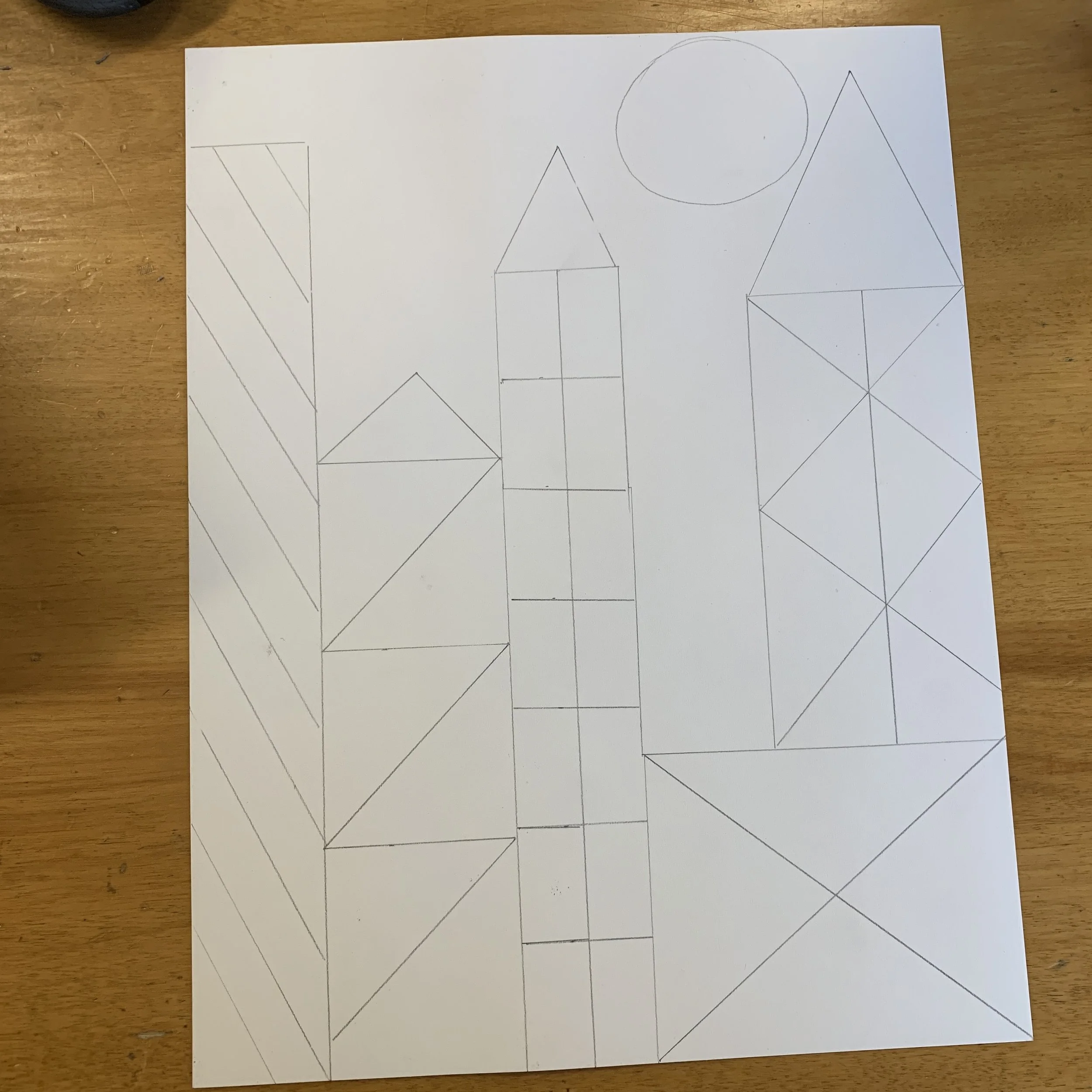 Castle and Sun Paul Klee Inspired Art Project — Mme Marissa