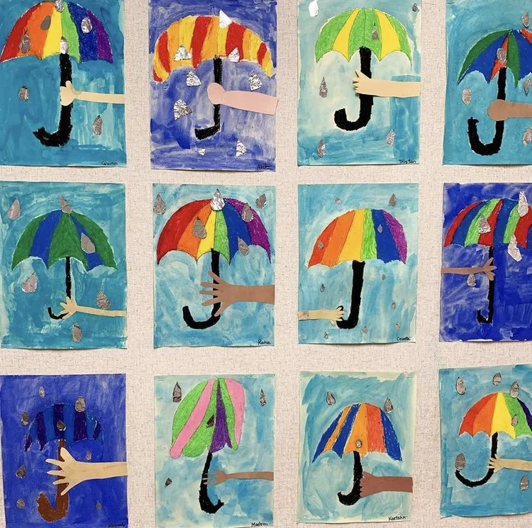 Rainy Day Umbrella Art Project — Mme Marissa