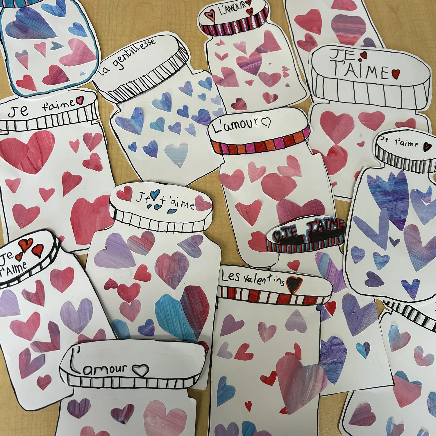 Jar of Hearts: Valentine’s Day Art Project — Mme Marissa