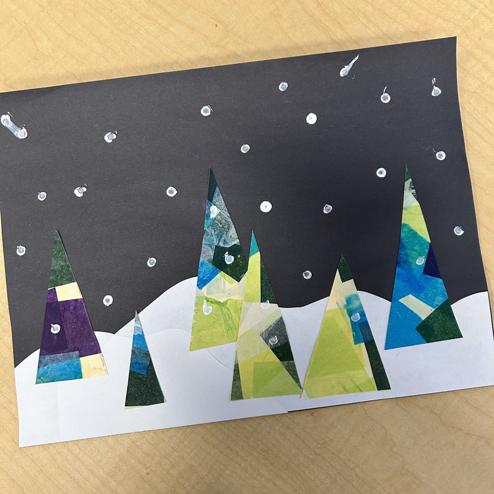 Winter Landscape Art Project — Mme Marissa