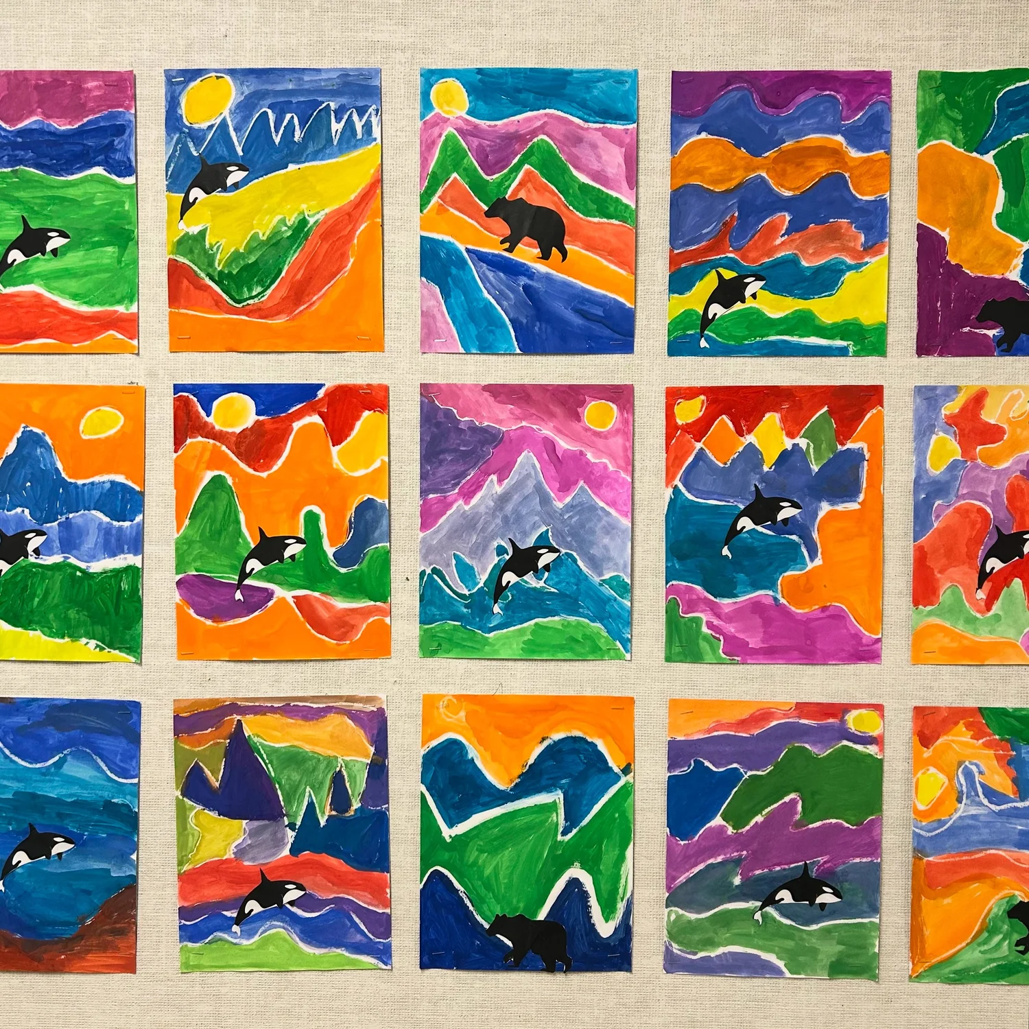 Ted Harrison Landscape Art Project — Mme Marissa