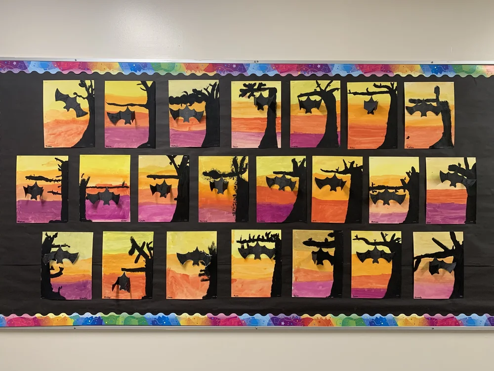 Spooky Halloween Silhouettes Art Project — Mme Marissa