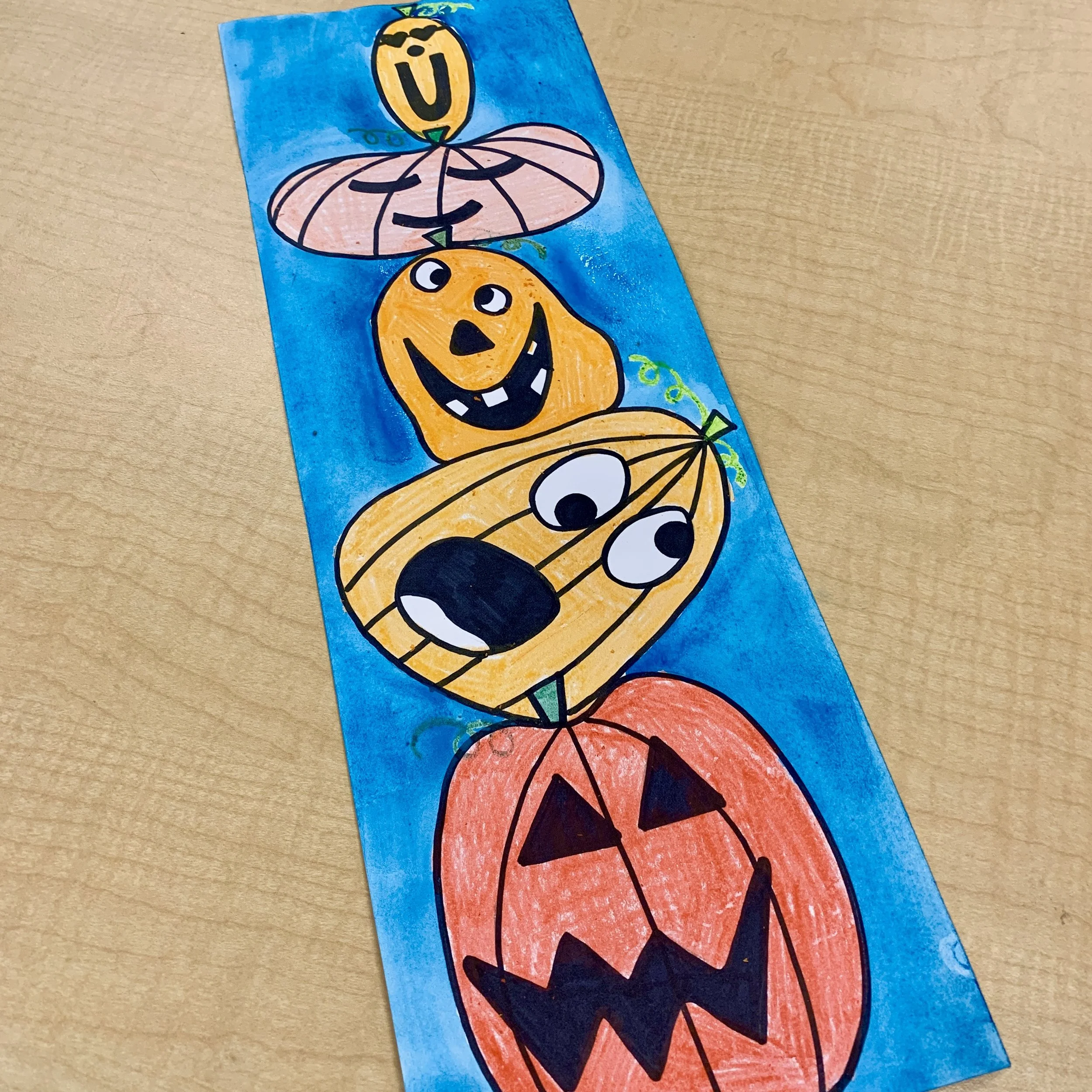 Stacked Pumpkins Art Project — Mme Marissa