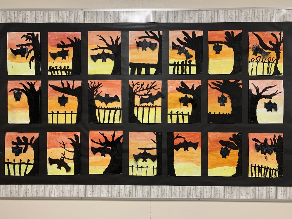 Spooky Halloween Silhouettes Art Project — Mme Marissa
