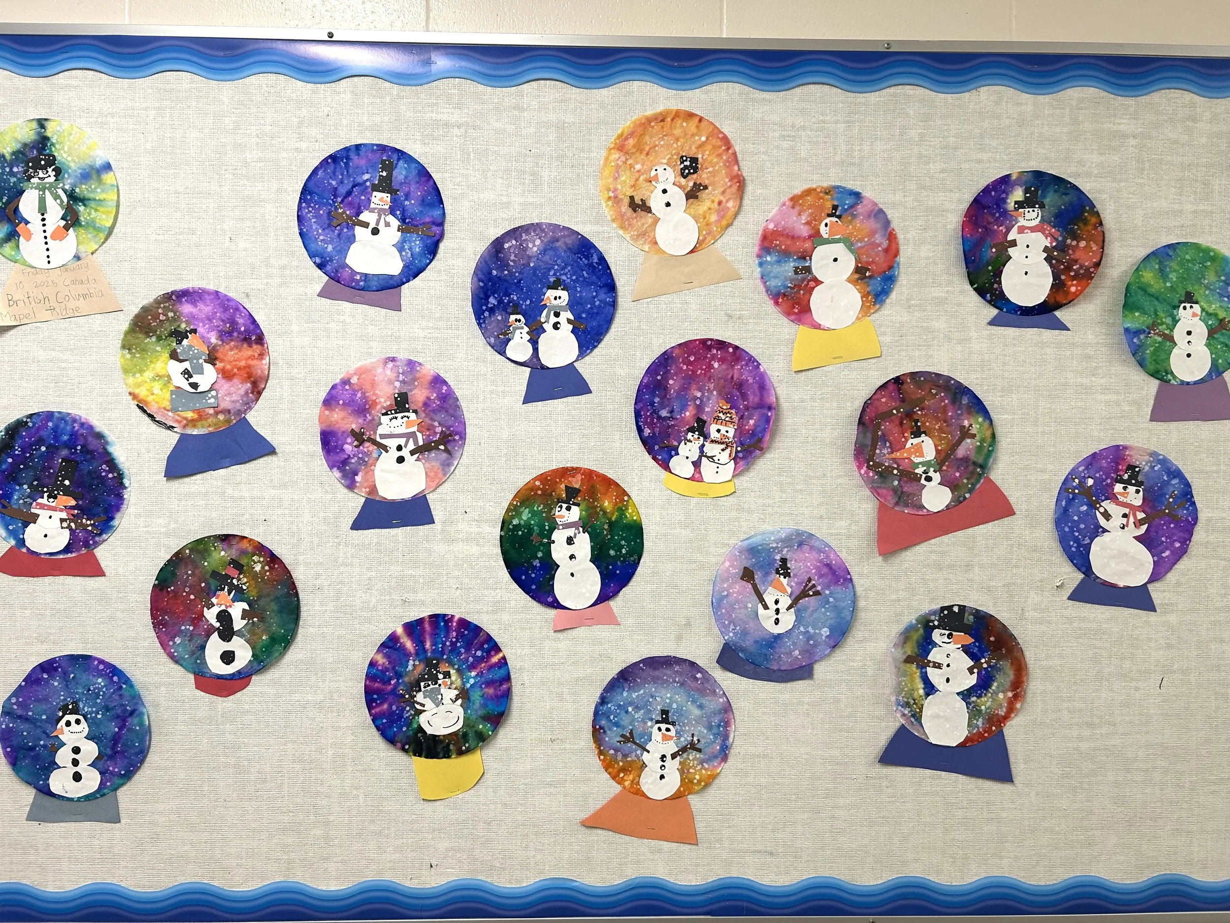 Snowman Snow Globe Art Project — Mme Marissa
