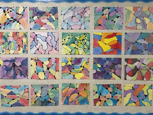 Neurographic Art: Abstract Positive & Negative Space Organic Shapes ...