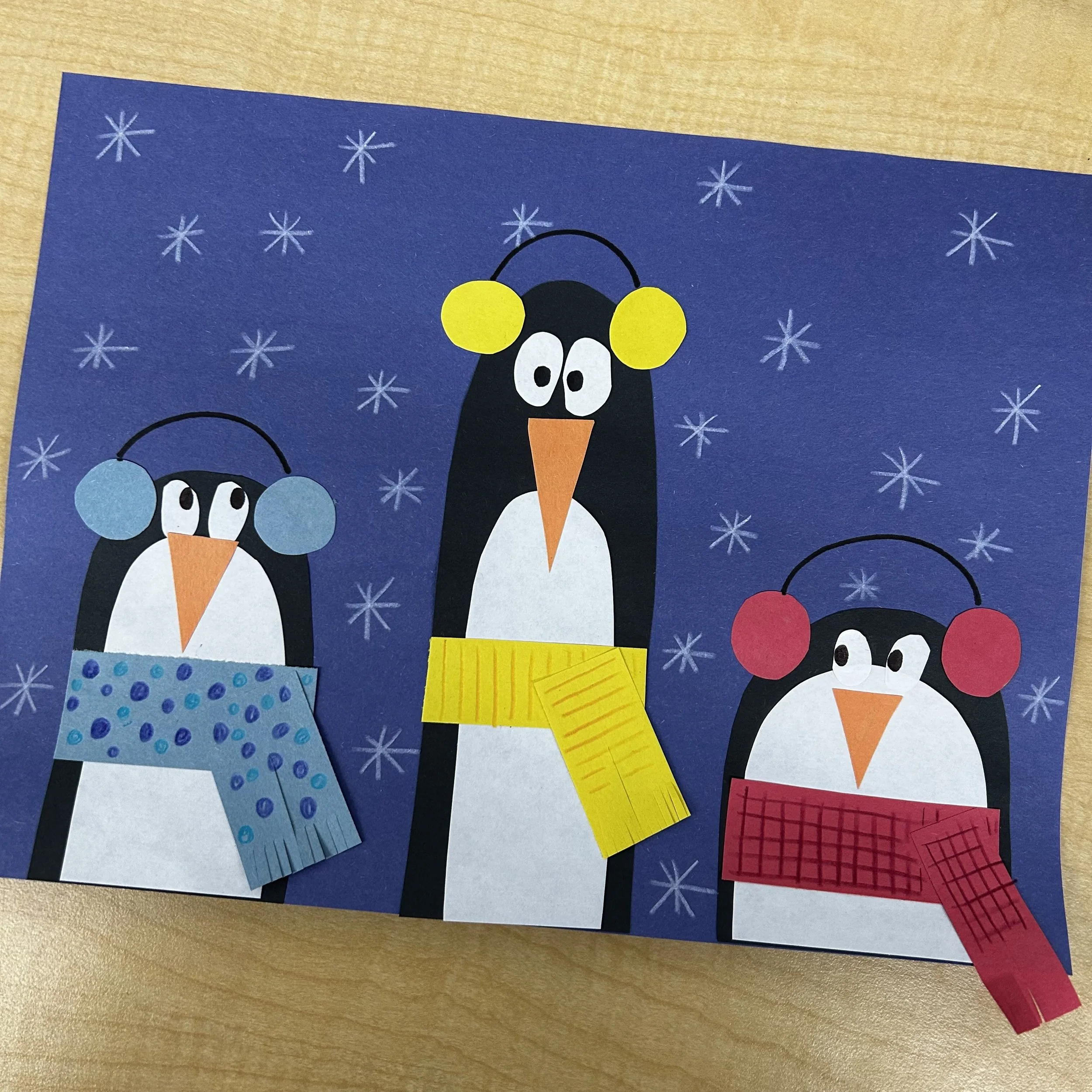 Penguin Family Winter Art Project — Mme Marissa