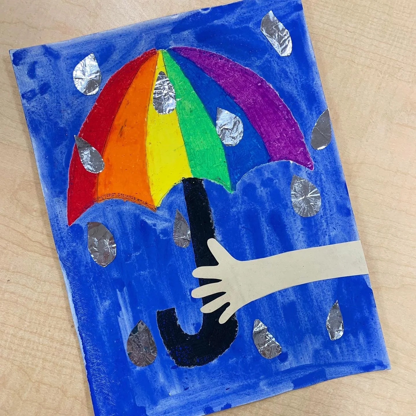 Rainy Day Umbrella Art Project — Mme Marissa