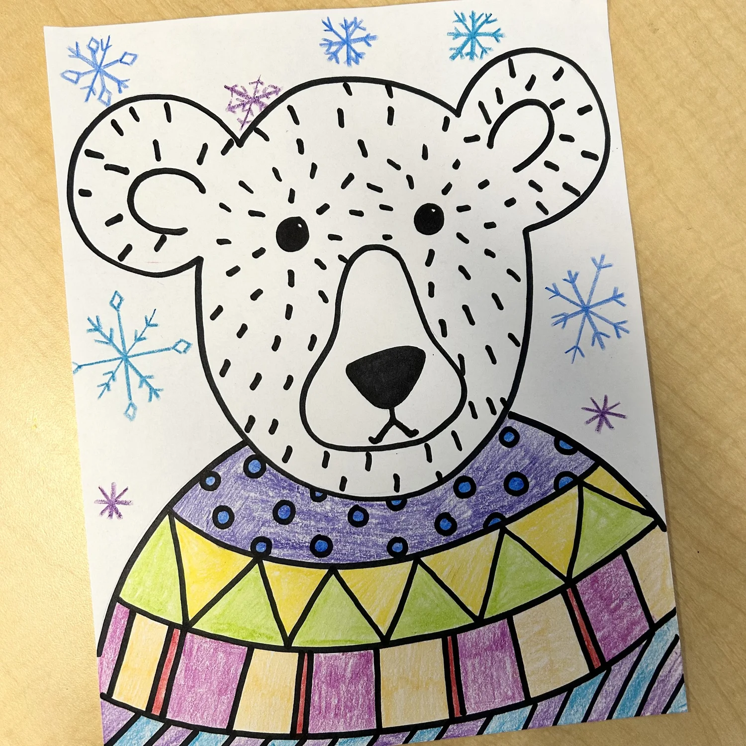 Polar Bears in Sweaters Art Project — Mme Marissa