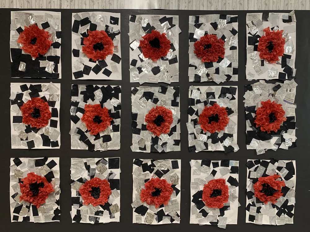 Remembrance Day Poppy Art Project — Mme Marissa