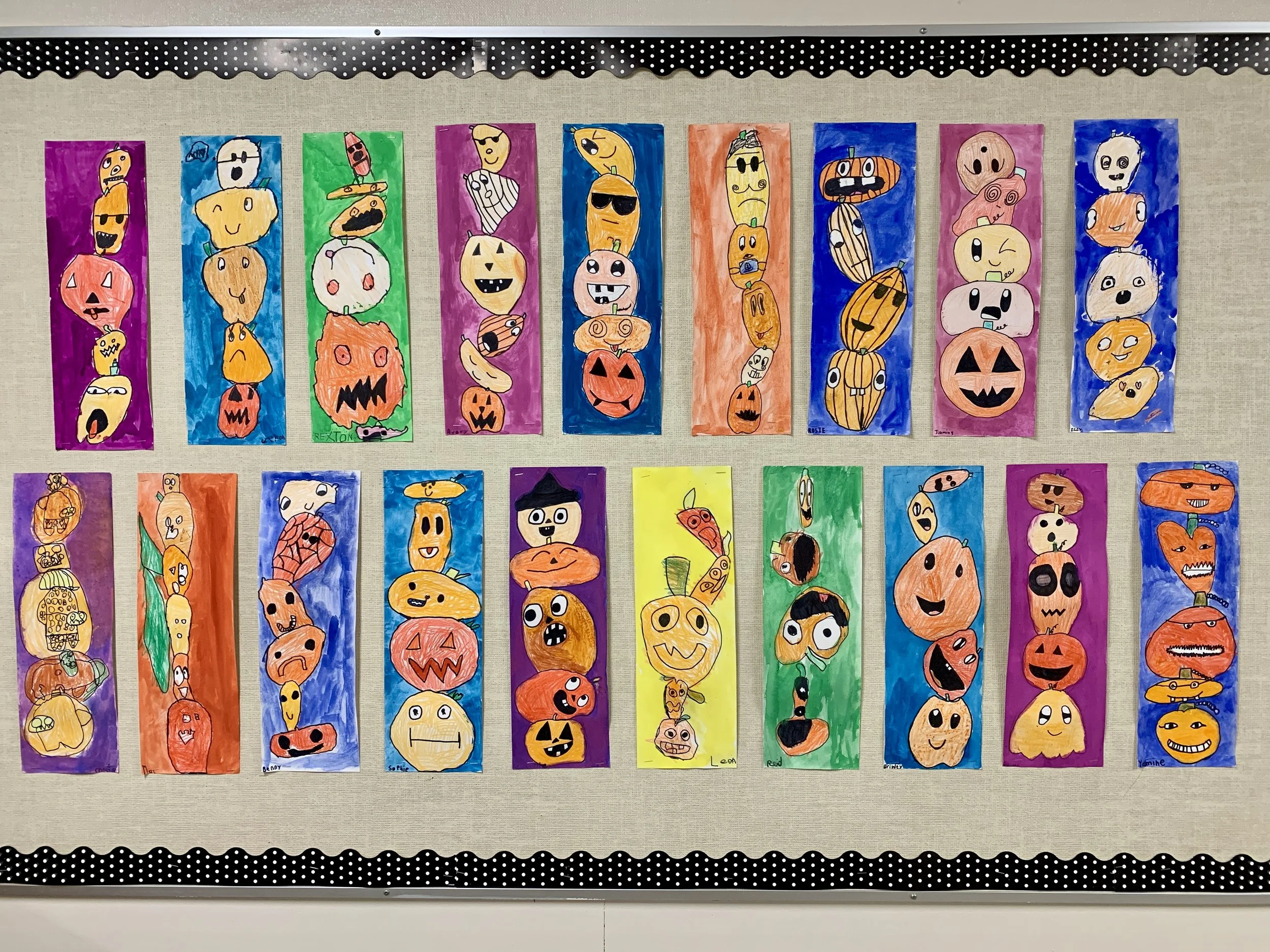 Stacked Pumpkins Art Project — Mme Marissa