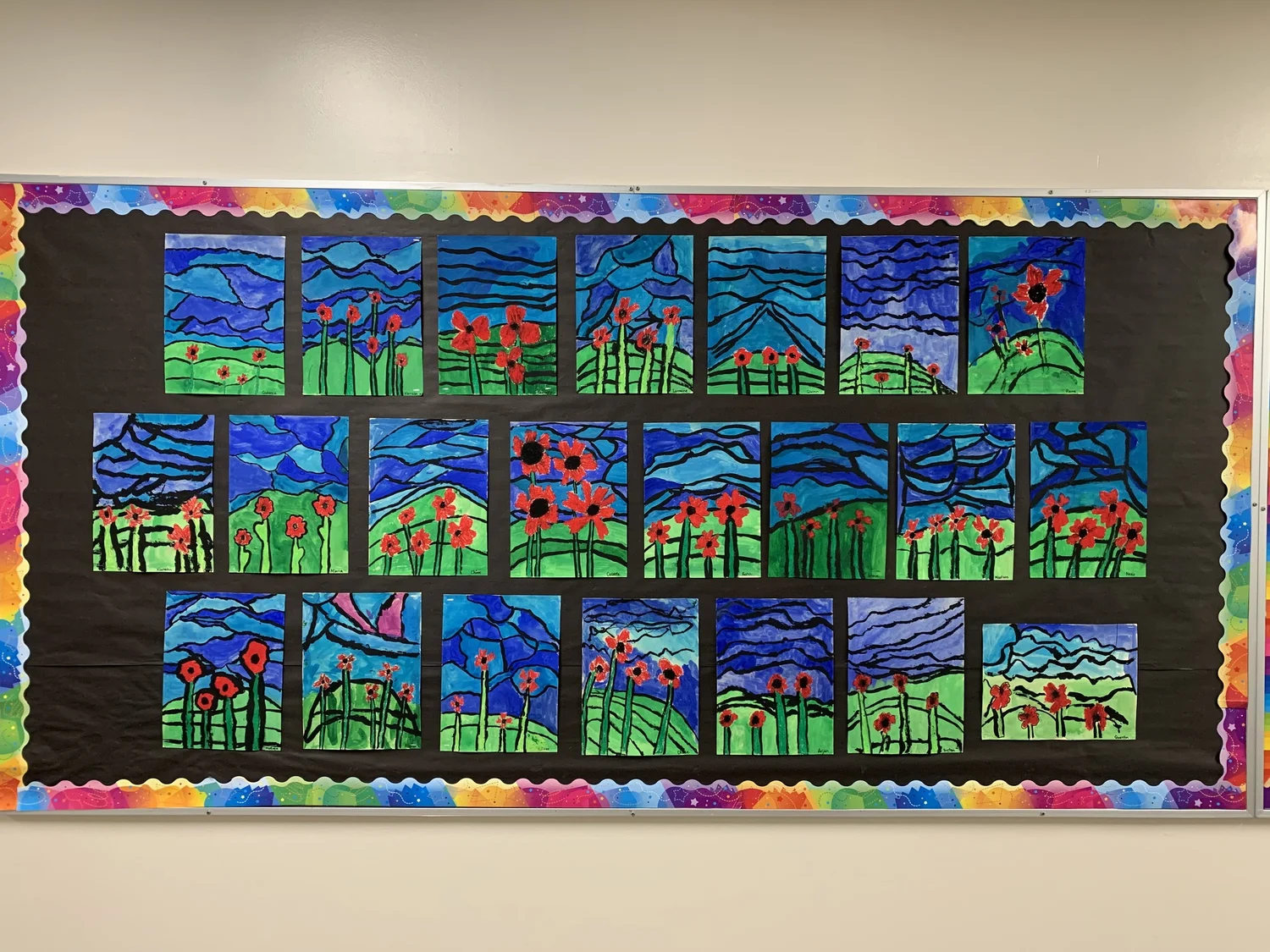 Stained Glass Poppy Art Project — Mme Marissa