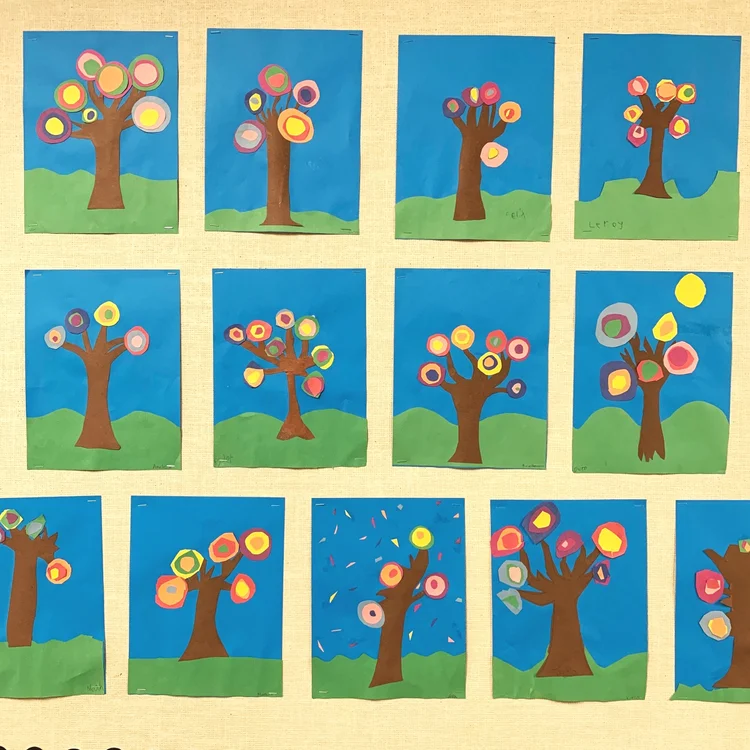 Kandinsky Inspired Trees Art Project — Mme Marissa