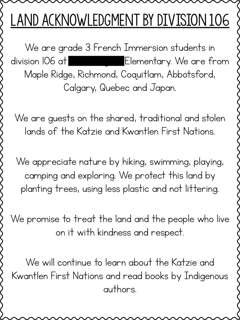 How to Write a Class Land Acknowledgement — Mme Marissa