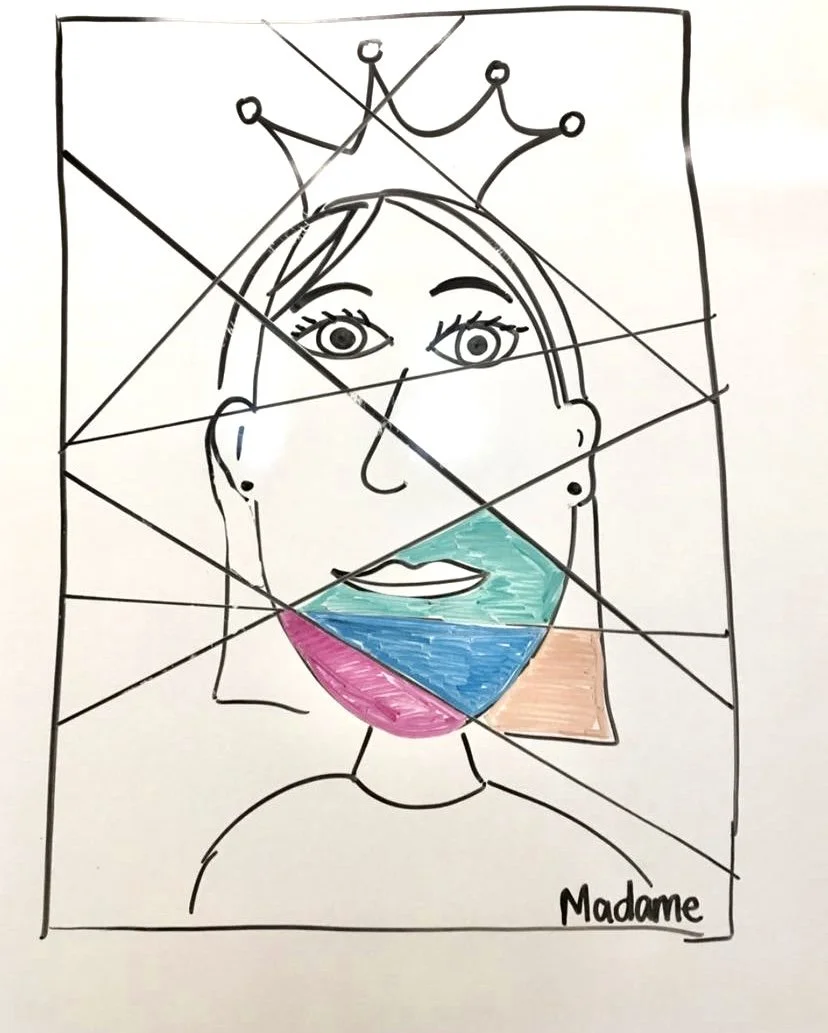 Geometric Self-Portrait Art Project — Mme Marissa
