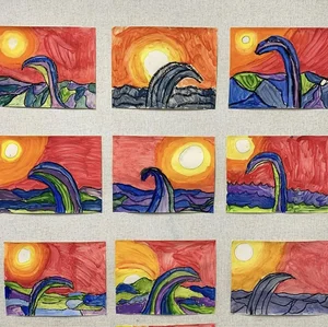 Sunset Wave Art Project — Mme Marissa