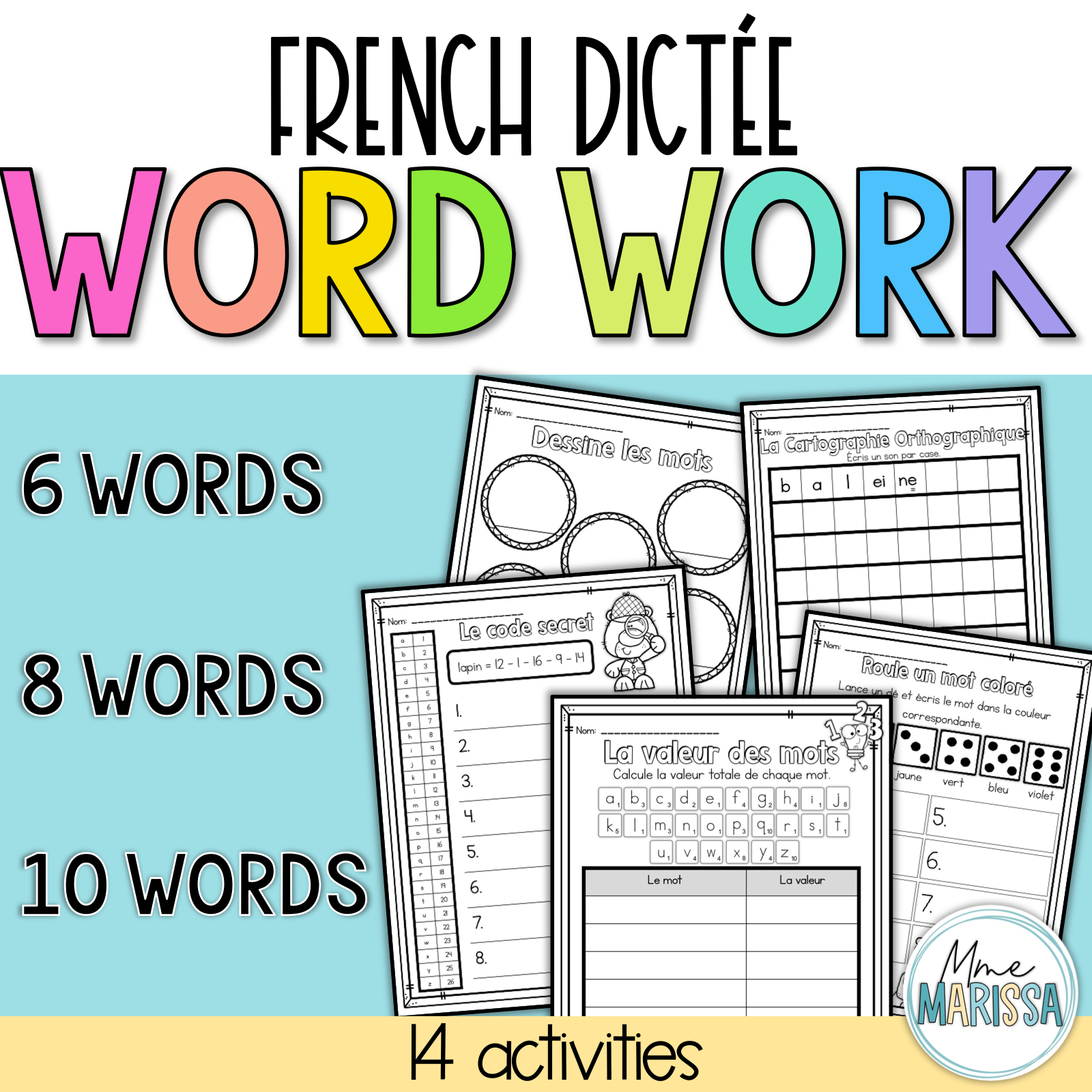 My Weekly Dictée Program in 2/3 — Mme Marissa