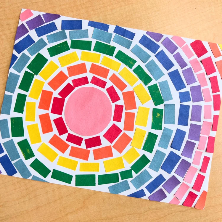 Alma Thomas Inspired Eclipse Kids Art Project — Mme Marissa