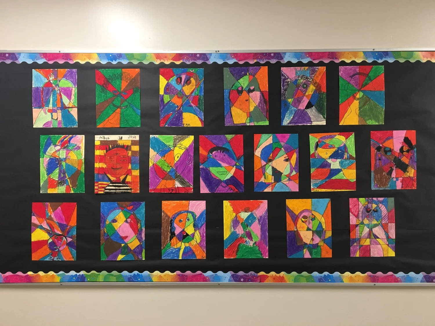 Geometric Self-Portrait Art Project — Mme Marissa