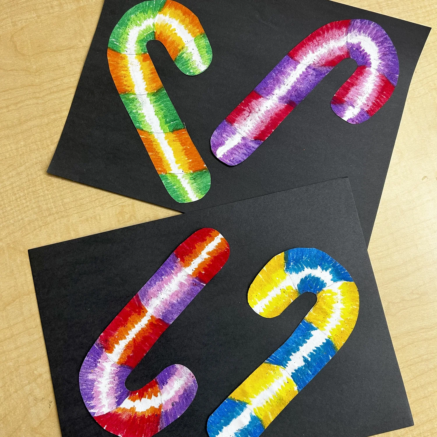 3D Blended Candy Cane Art Project — Mme Marissa