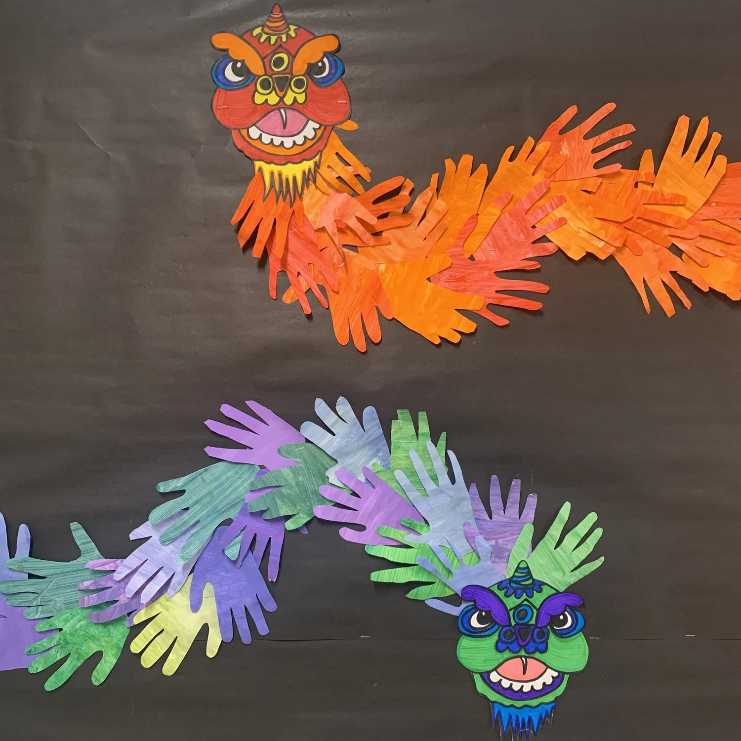 Lunar New Year Painted Lion or Dragon Collaborative Art Project — Mme ...