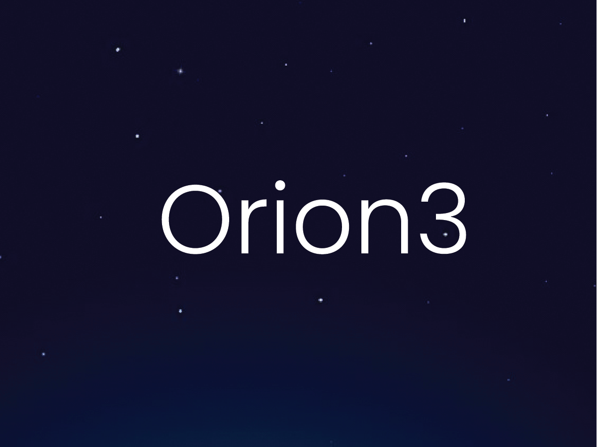 Who is Orion3 — Orion3