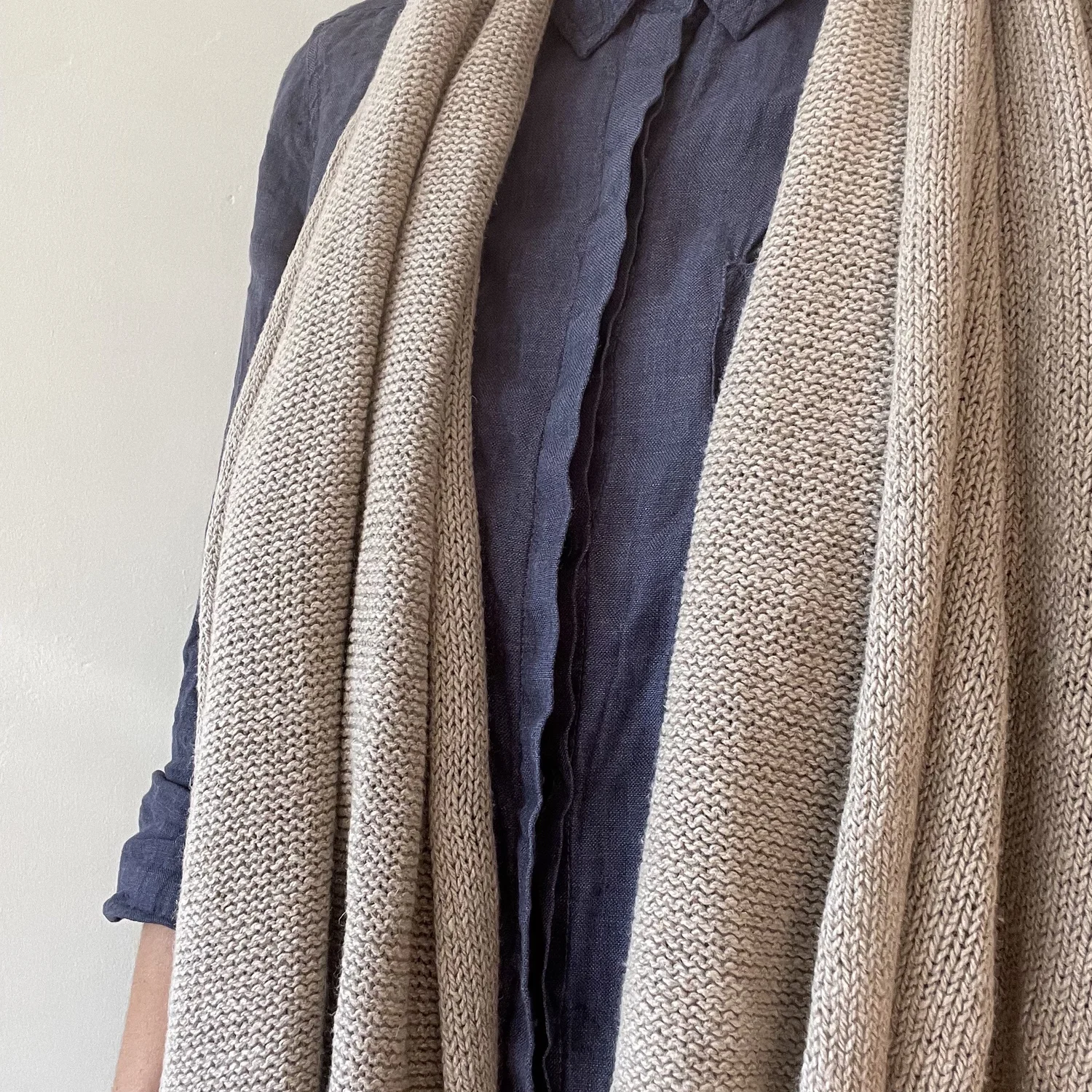 Natural linen scarf new arrivals