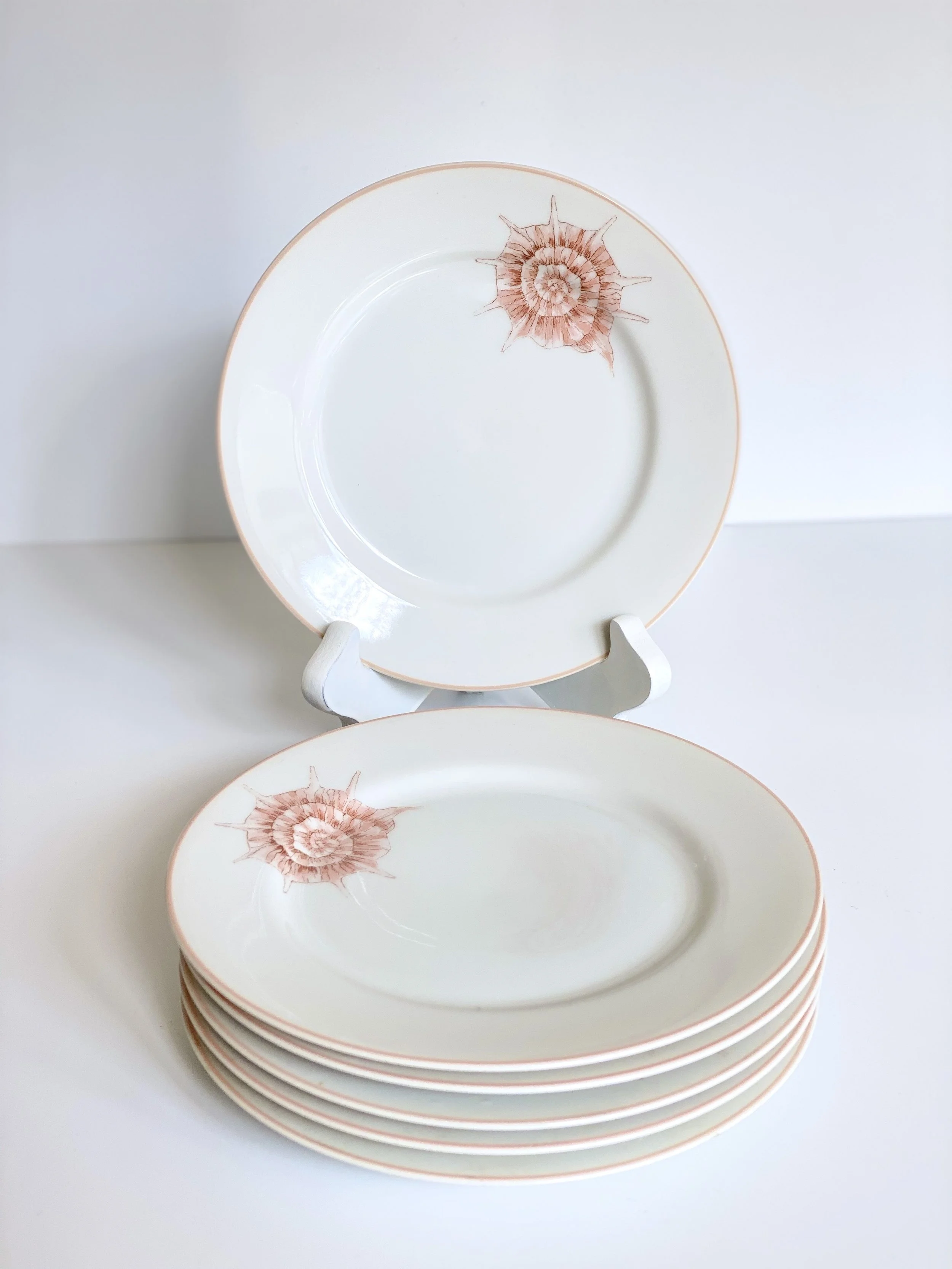 VINTAGE COQUILLE BREAD PLATES, SET OF 6 — Fletcher & Fork | Recipes ...