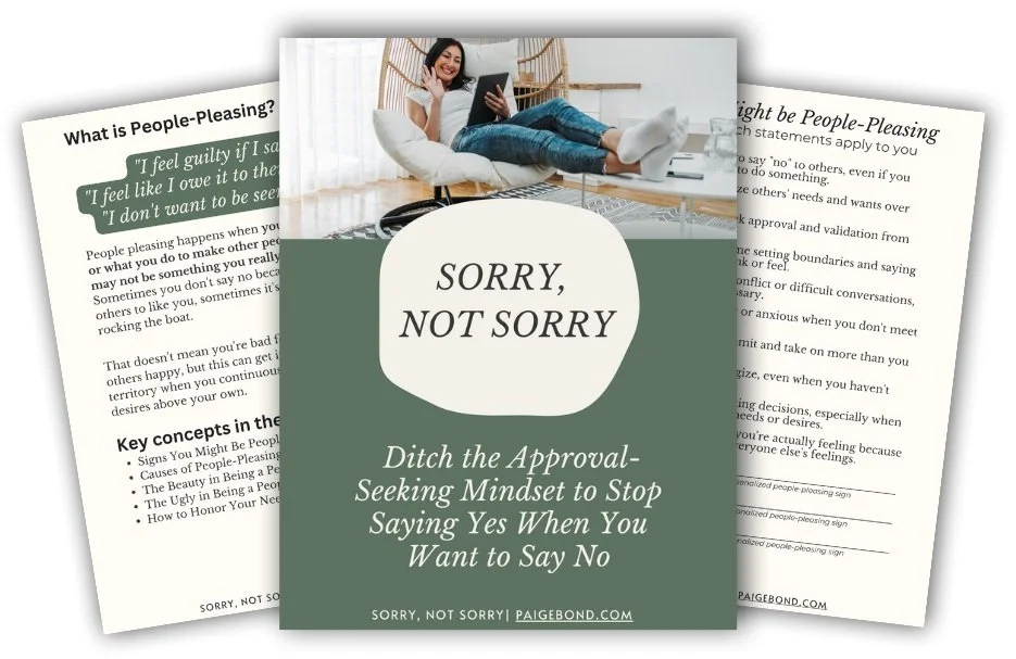 Free People-Pleasing Workbook — Paige Bond