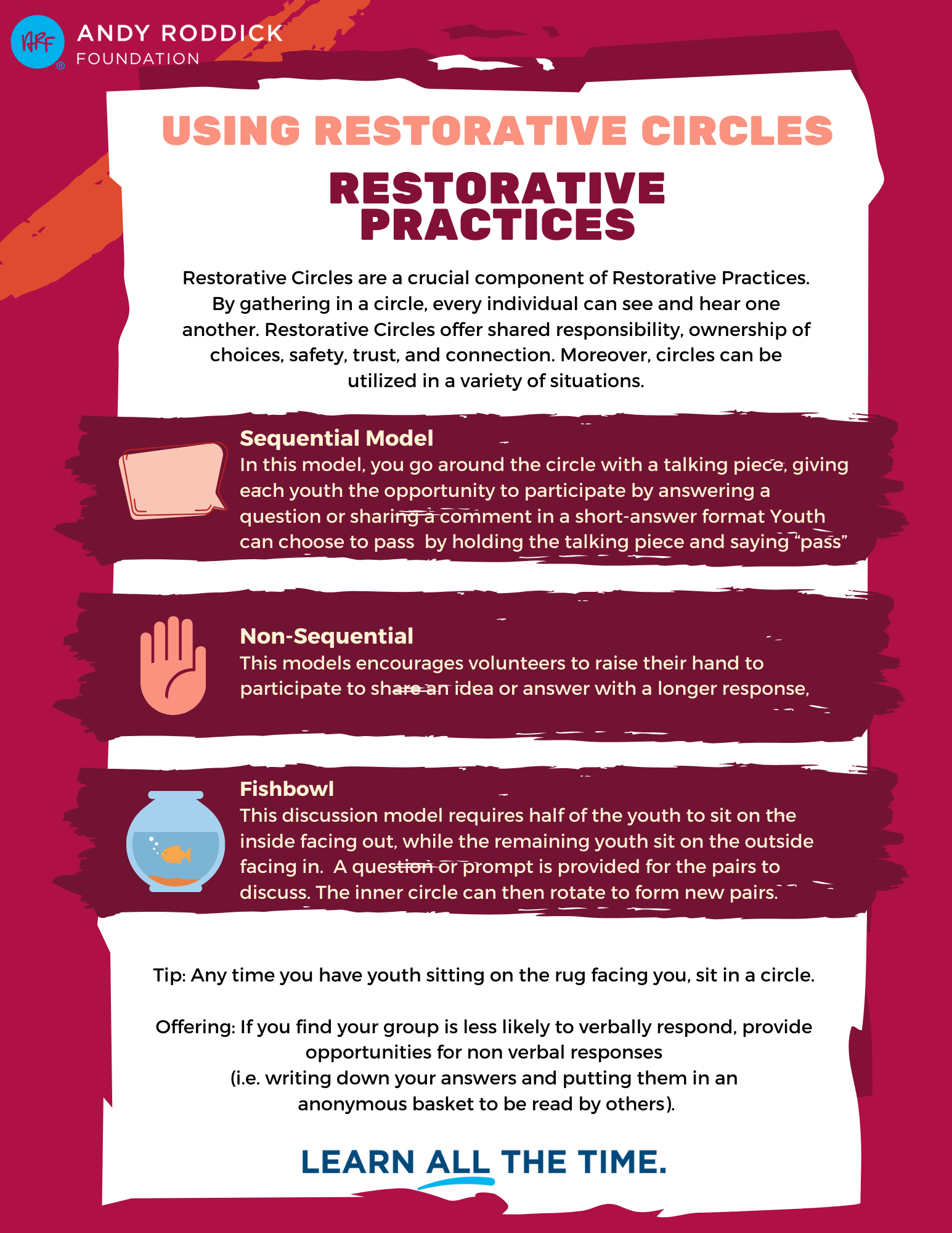Restorative Practices: Restorative Circles — Andy Roddick Foundation