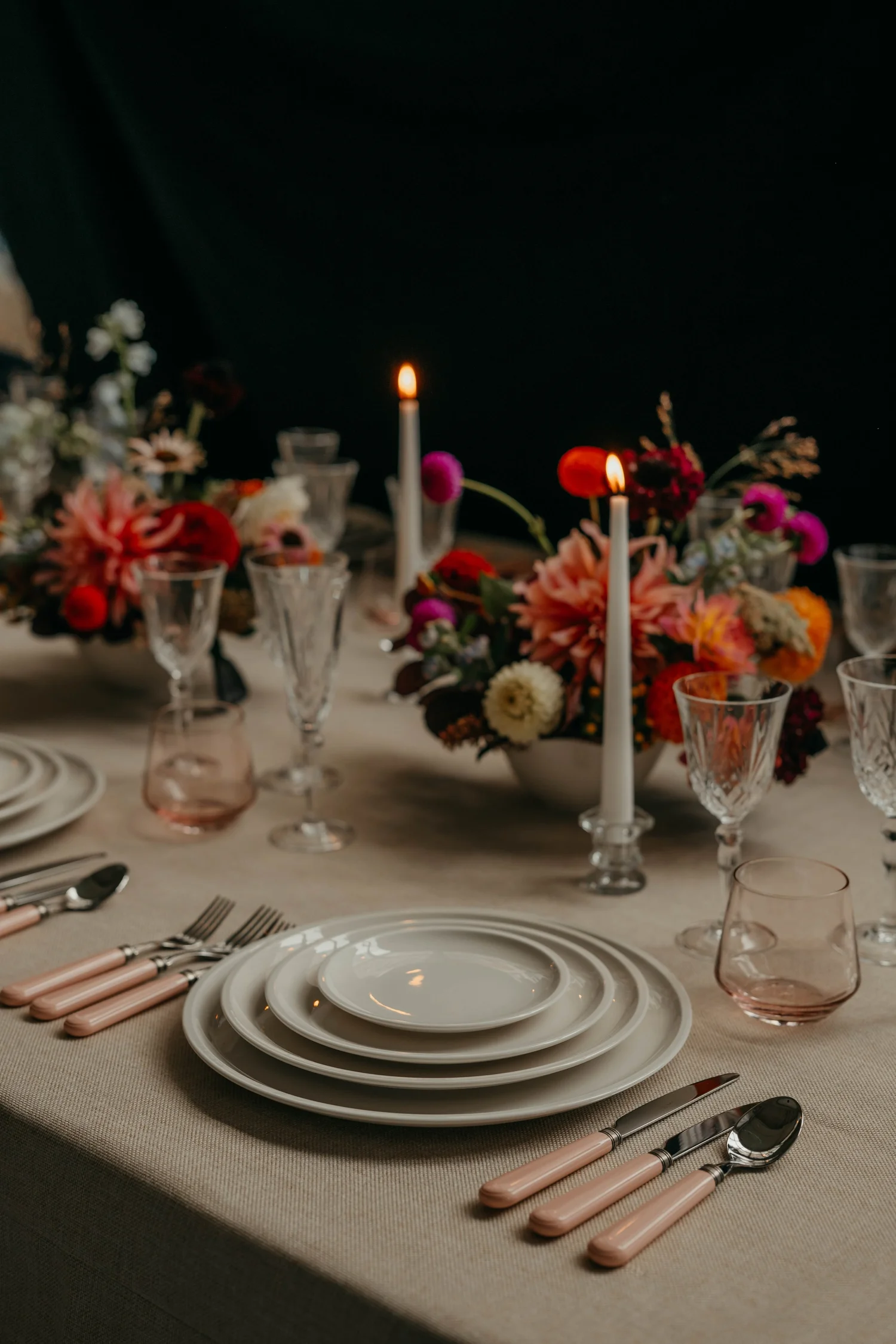 Inspiration | Tableware Hire — Black Saucers